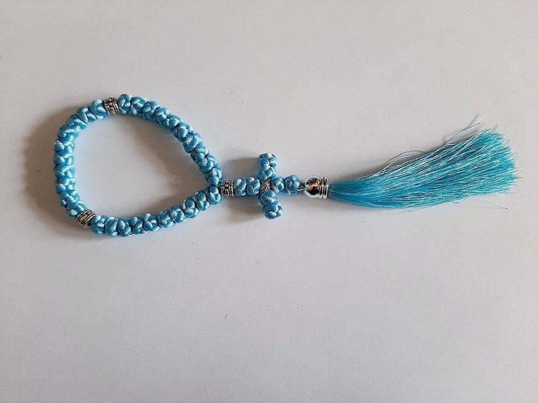 Orthodox Prayer Rope_komboskini_chiotki 30 Knots, Knotted Cross, Metal ...