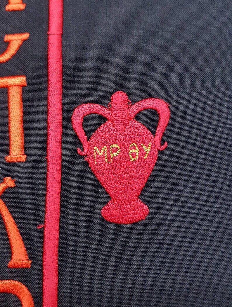 Greek Monastic Great-schema. Red on Black. Embroidered. - Etsy