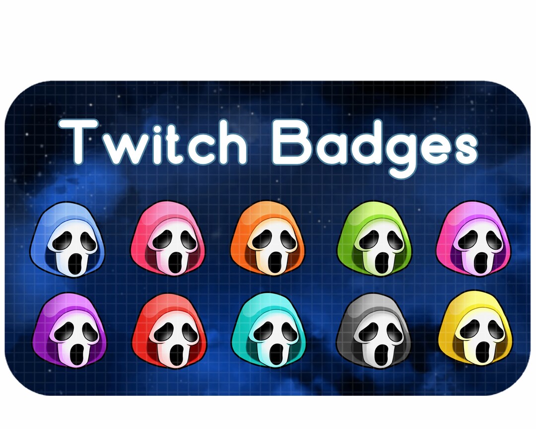 Ghostface Dead by Daylight Twitch Badge Pack Cute Twitch Badges - Etsy