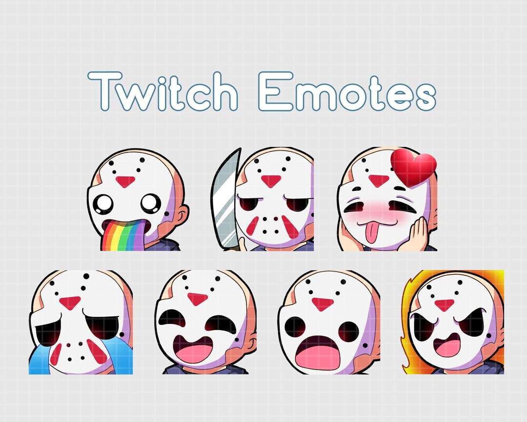 Jason - Twitch Emote Pack | Discord | Kick | Streamer | Spooky Emotes ...