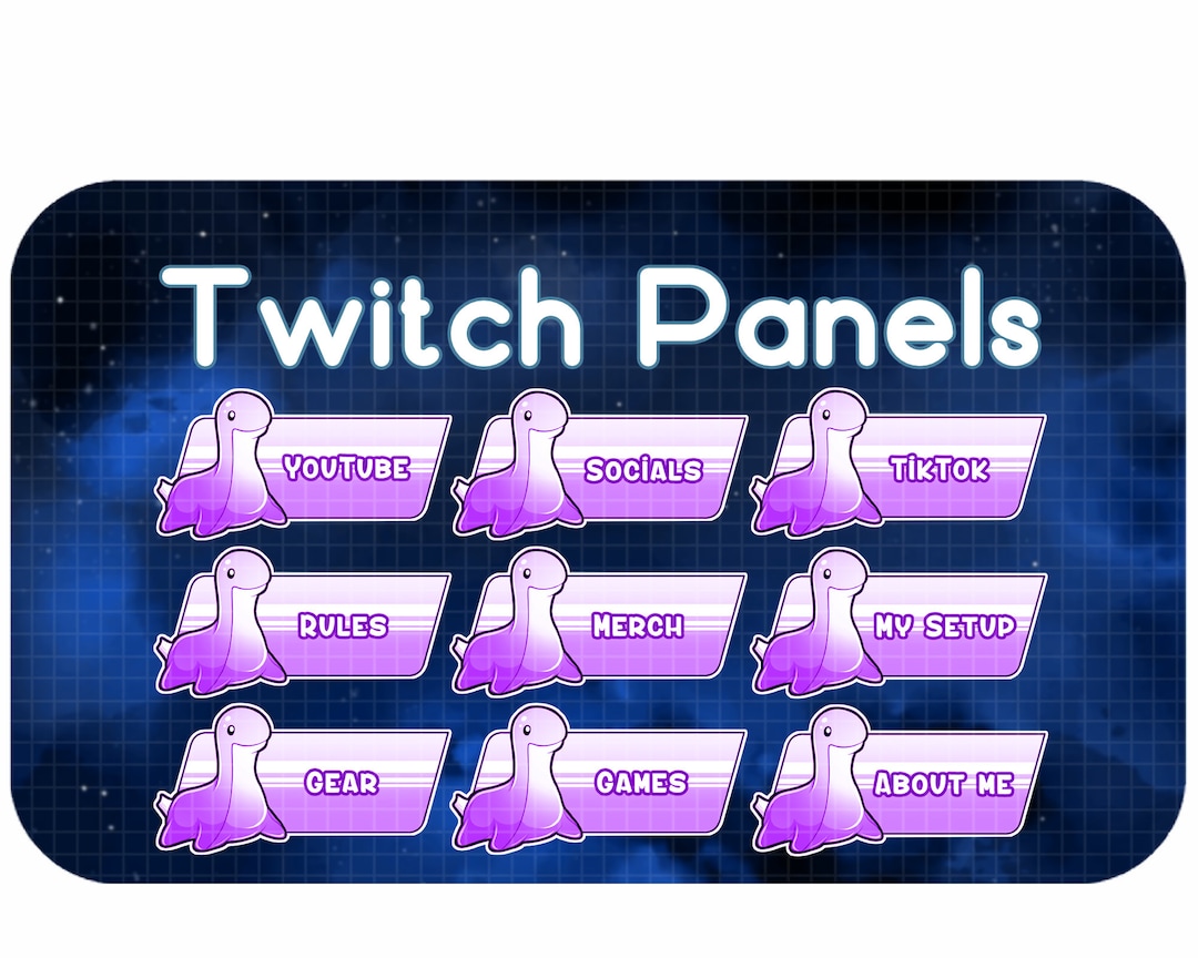 Nessie 33 Purple Apex Twitch Panel Pack Cute Twitch Panels Apex Legends ...
