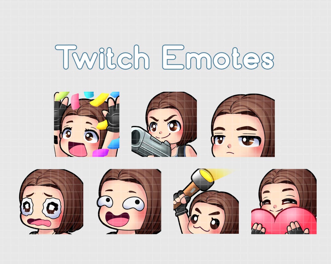 Jill Valentine Twitch Emote Pack - Dead by Daylight | DBD Twitch Emotes ...