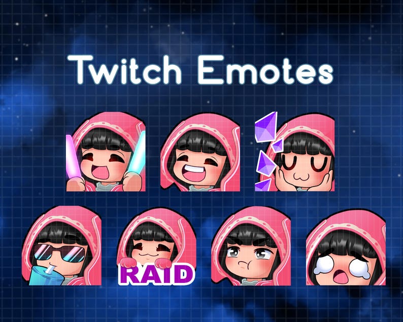 Feng Min Pink Bunny Emote Pack - Dead by Daylight | Cute Twitch Emotes ...