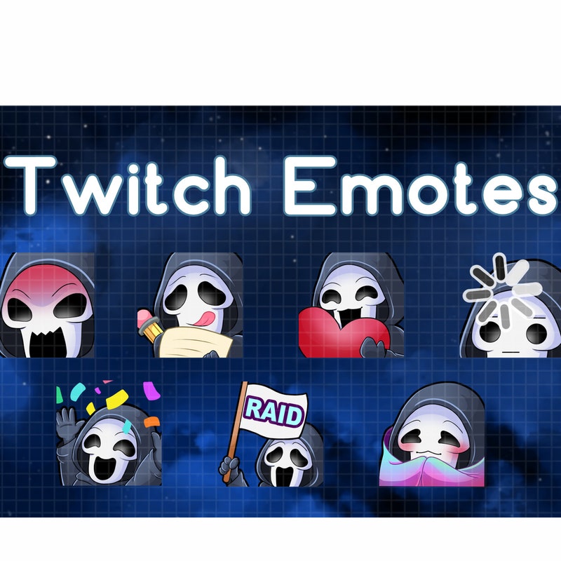 Ghostface Twitch Emotes - Etsy