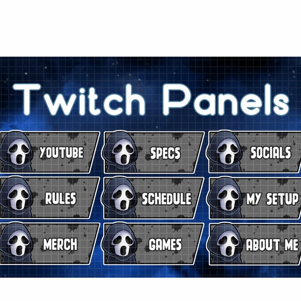 Ghostface Twitch Overlay - Etsy Australia