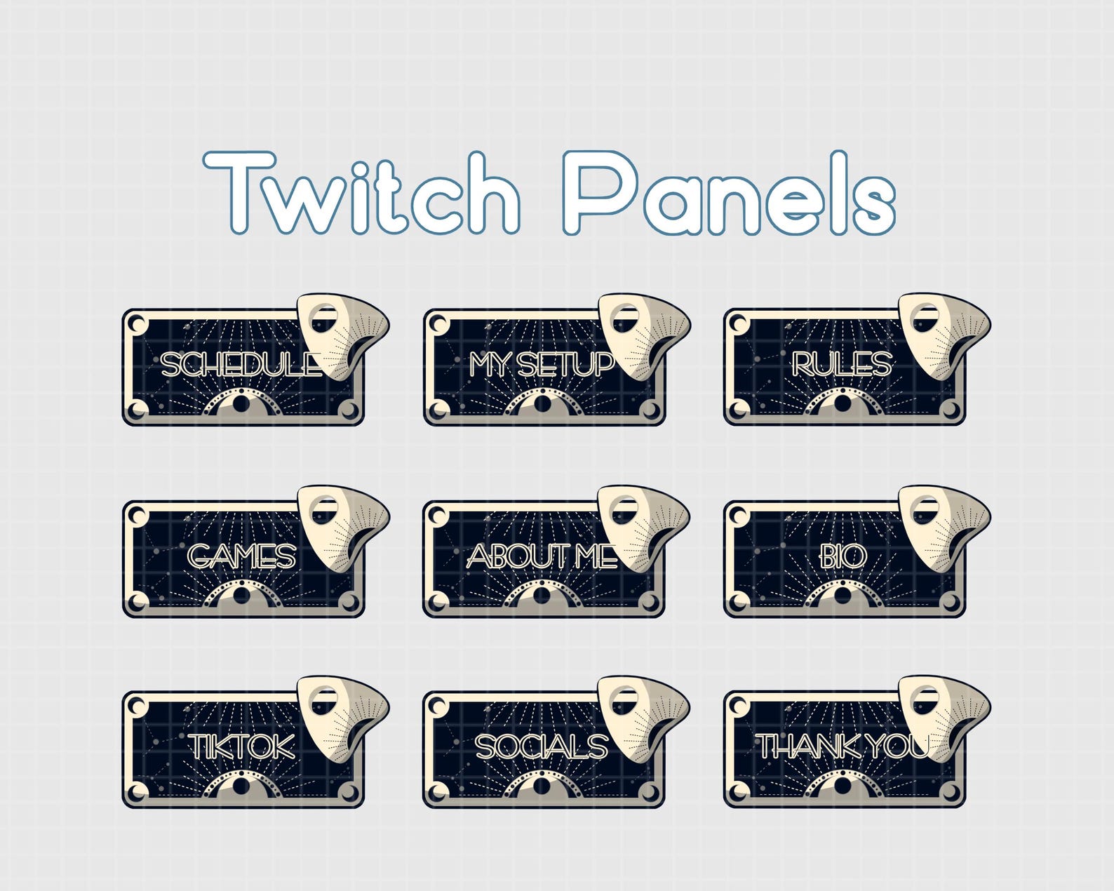 Ouija Board Twitch Panel Pack | Magic | Witch | Witchy Vibes | Gamer ...
