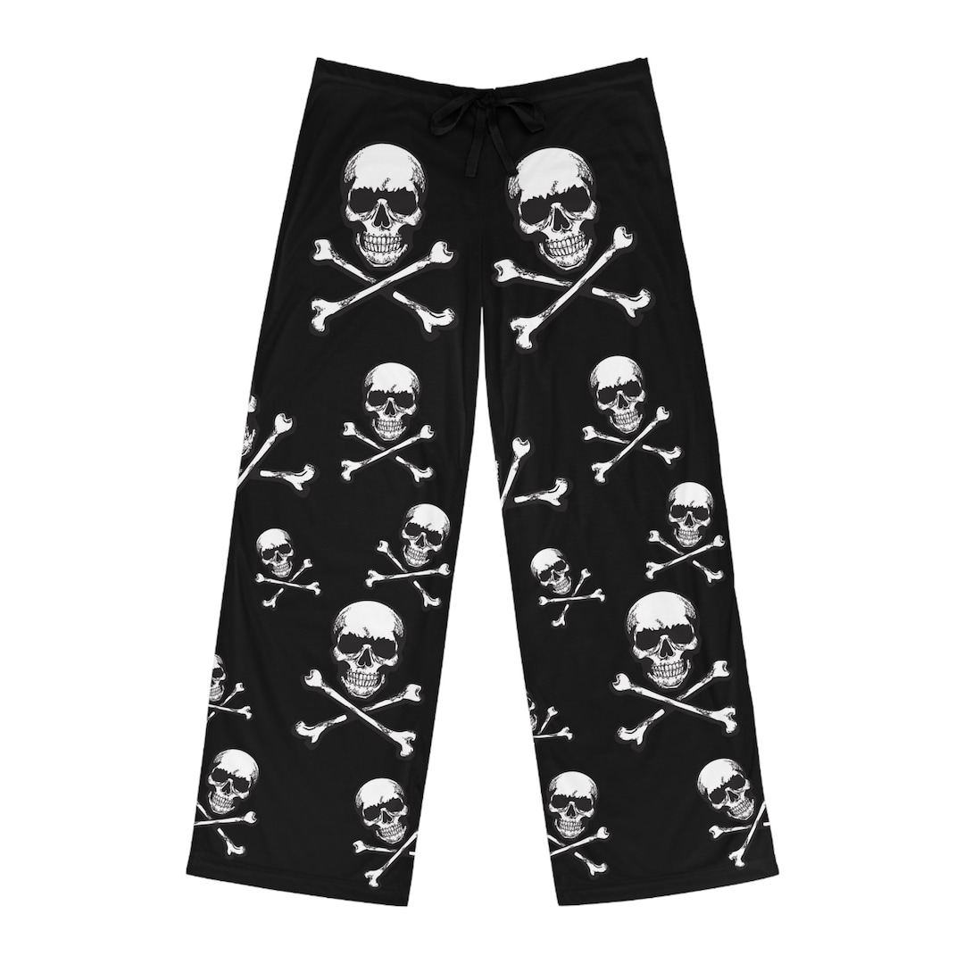 Men's Pajama Pants Skull and Cross Bone - Etsy