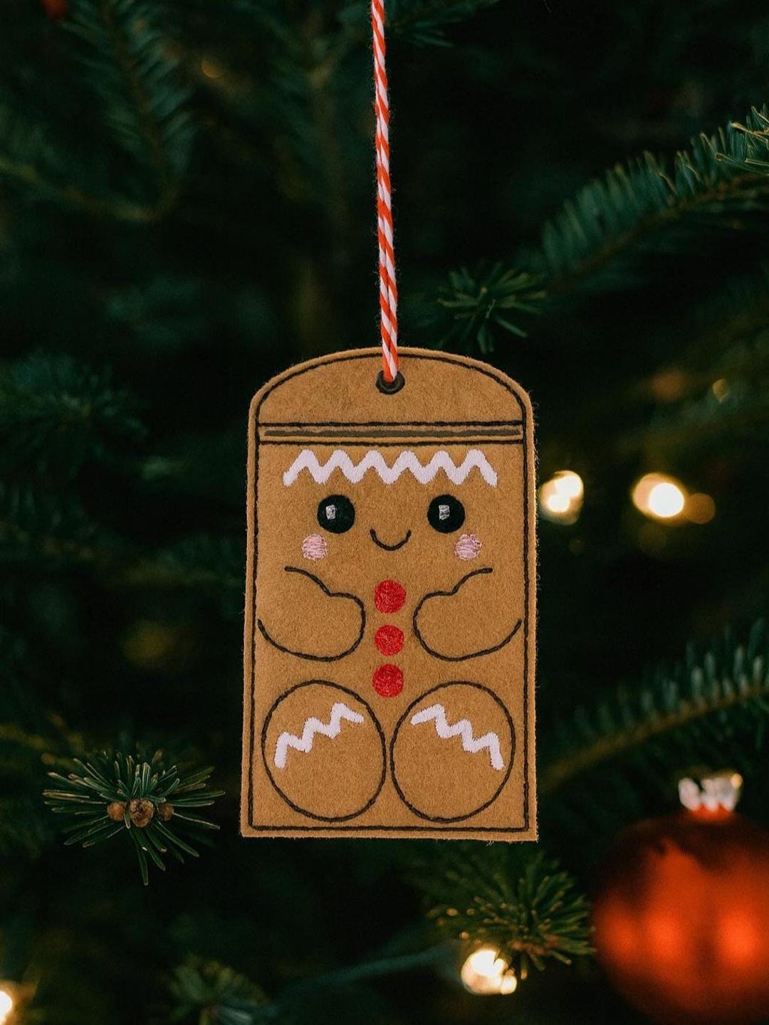 Gingerbread Man Gift Card Holder - Etsy