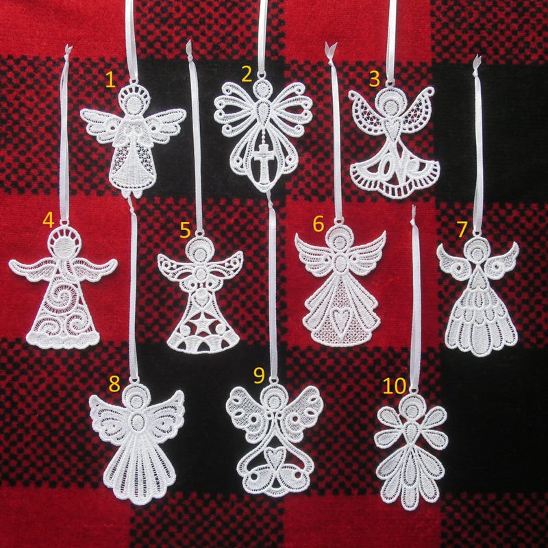 Lace Angel Ornament - Etsy