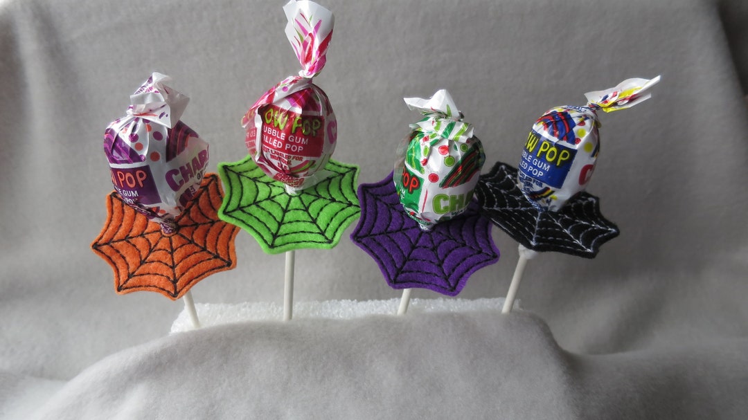 Halloween Favors Lollipop Holders Lollipop Favors Spider Web Decoration ...