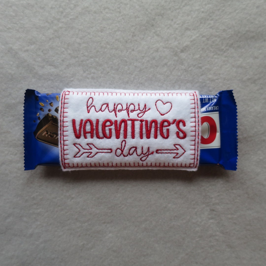 Valentine Candy Bar Slider Treat Bag Valentine Candy Bar Holder Treat ...