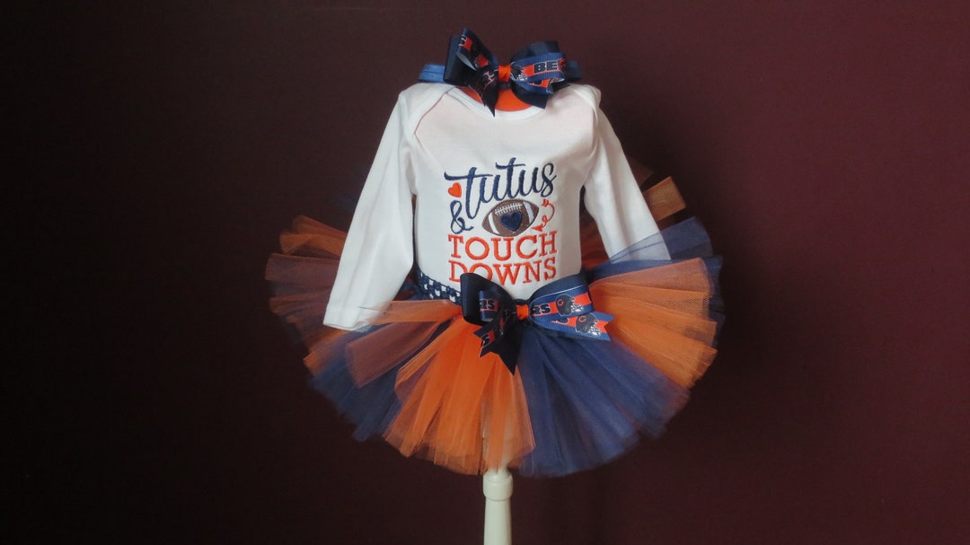 Tutus and Touch Downs Tutu Set Orange and Blue Tutu Orange and Blue ...