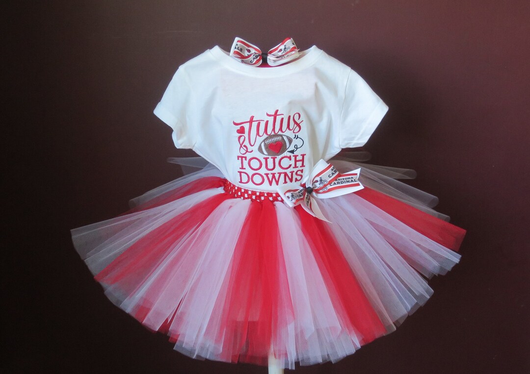 Tutus and Touch Downs Tutu Set Red and White Tutu Red and White ...