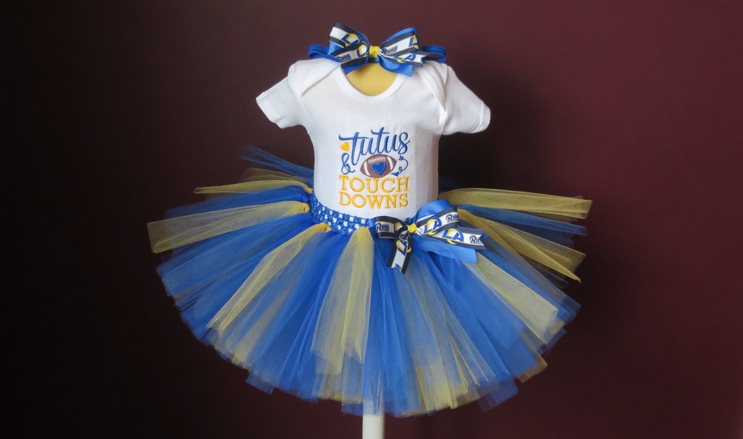 Tutus and Touch Downs Blue and Yellow Tutu Blue and Yellow Football ...
