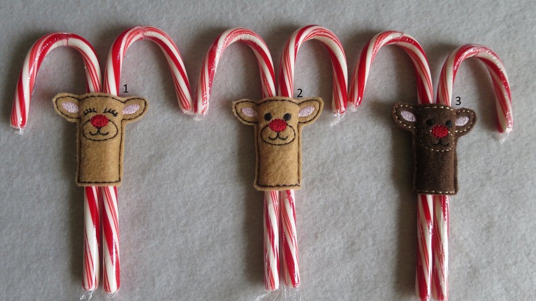 Christmas Favors Candy Cane Holders Candy Cane Favors Reindeer Favors ...