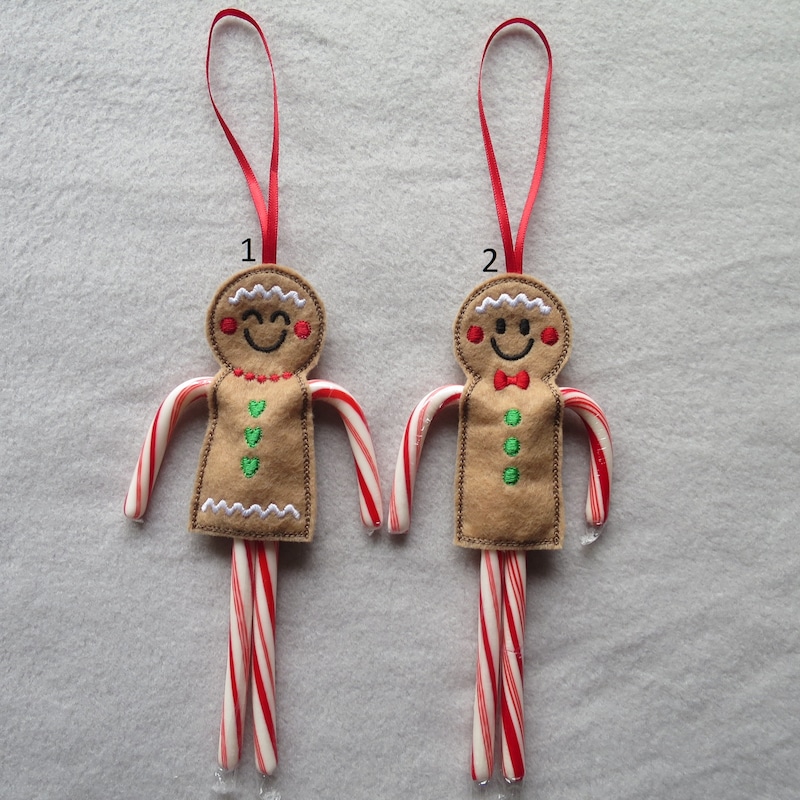 Gingerbread Candy Cane Holder - Etsy