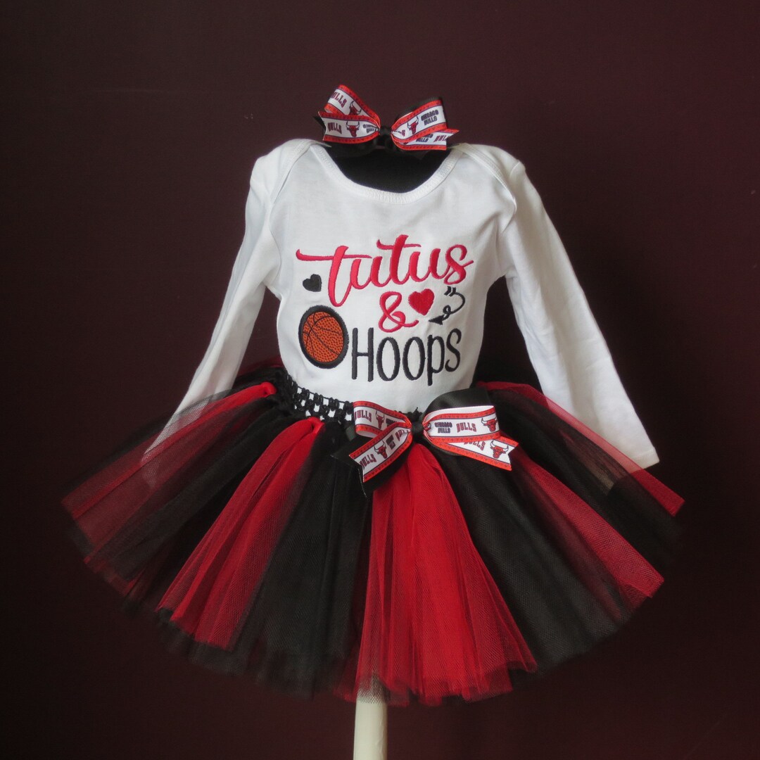 Tutus and Hoops Black and Red Tutu Black and Red Basketball Tutu ...