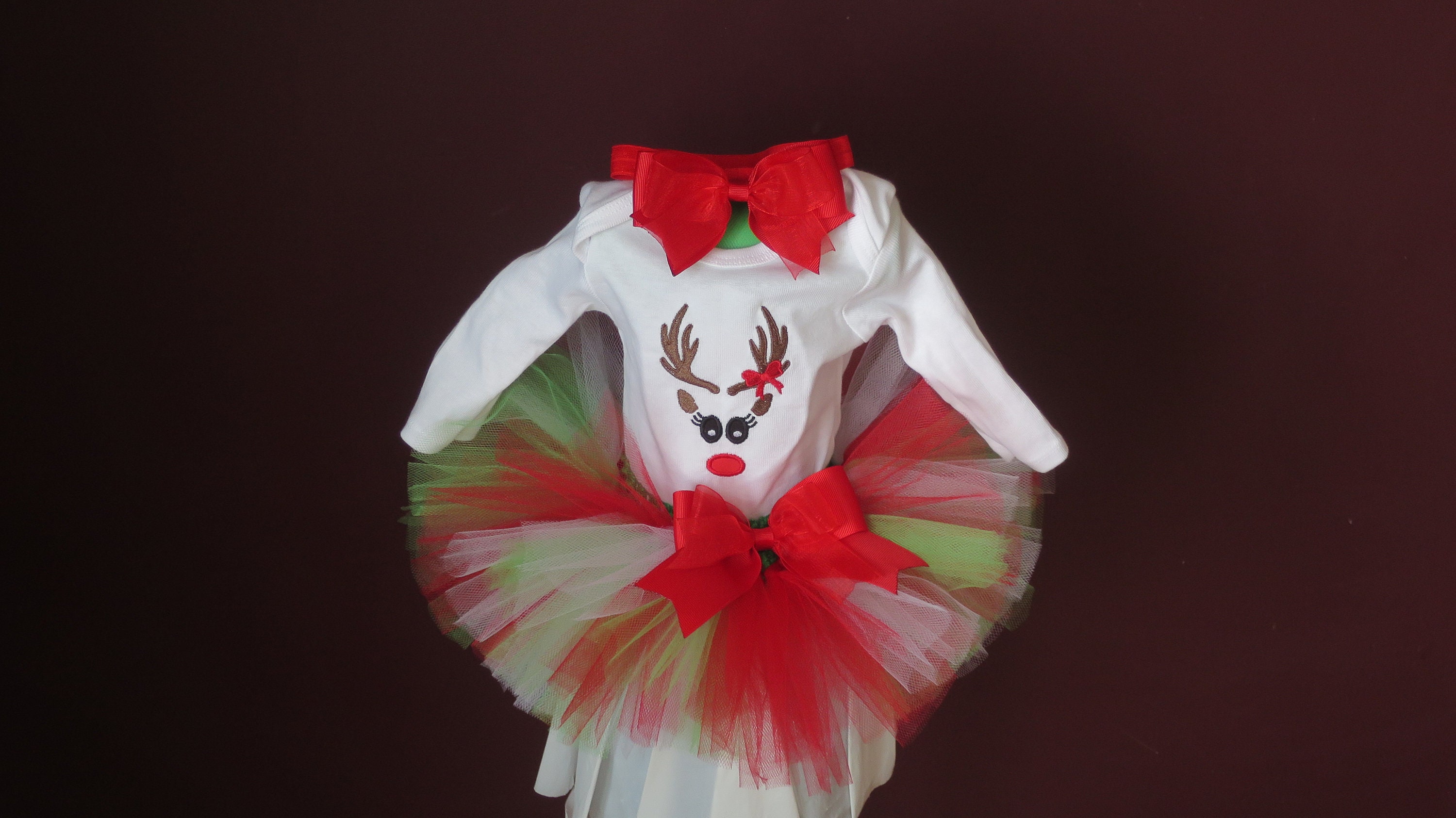 Christmas Tutu Christmas Embroidery Tutu Set Christmas - Etsy