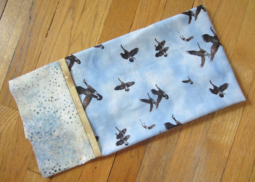 Winged Migration All Cotton Standard-queen Pillowcase With Geese on the ...