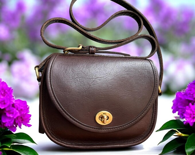 Vintage Coach Watson #9981 Brown Leather Bag, Small Crossbody - Etsy