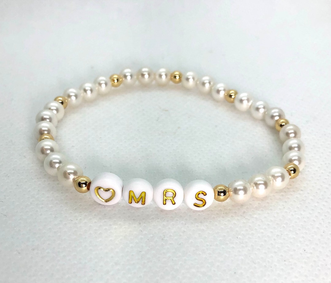 Mrs Bracelet | Bride Bracelet | Wedding Bracelet | Personalized ...