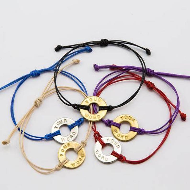FAMILY, My Intent Bracelet, What's Your Word, My Intent Project, Washer ...