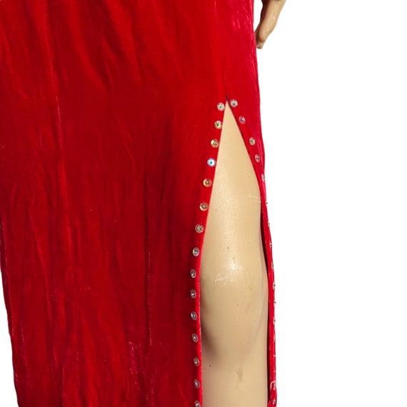 FIRE VELVET - Red Dress / Sequin Red Dress / Christma… - Gem
