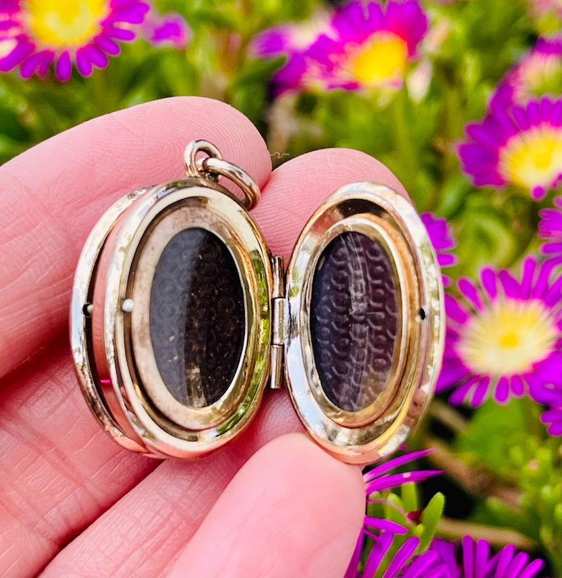 Victorian Enamel Photo Locket, 9kt Gold Front & Back, Gold Filled - Etsy