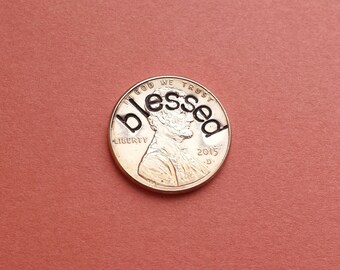 THANK YOU. Thank You Penny. Thank You Gift. Penny Keychain. - Etsy