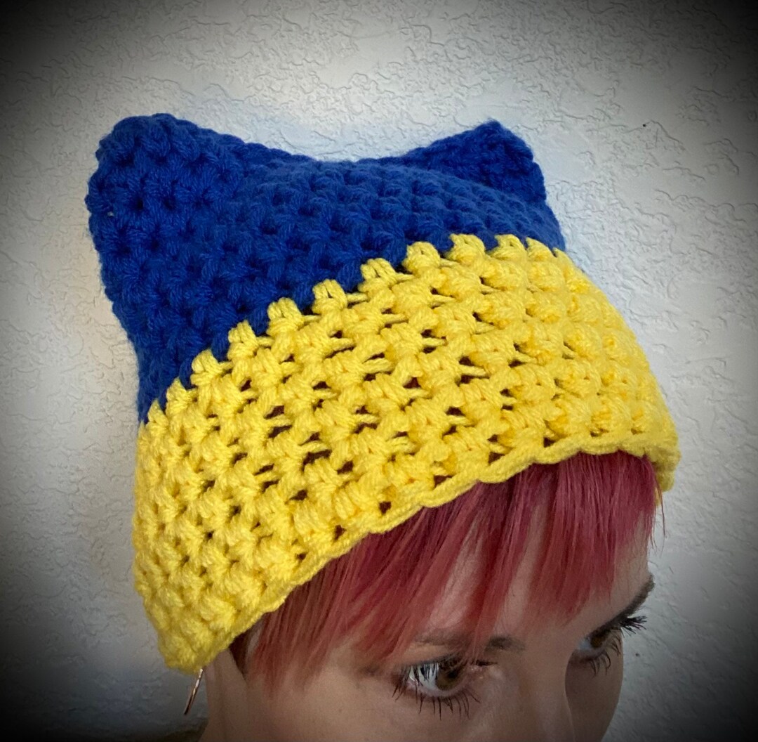 Ukraine Fundraiser-ukrainian Pussyhat-ukraine Beanie-ukrainian Hat ...