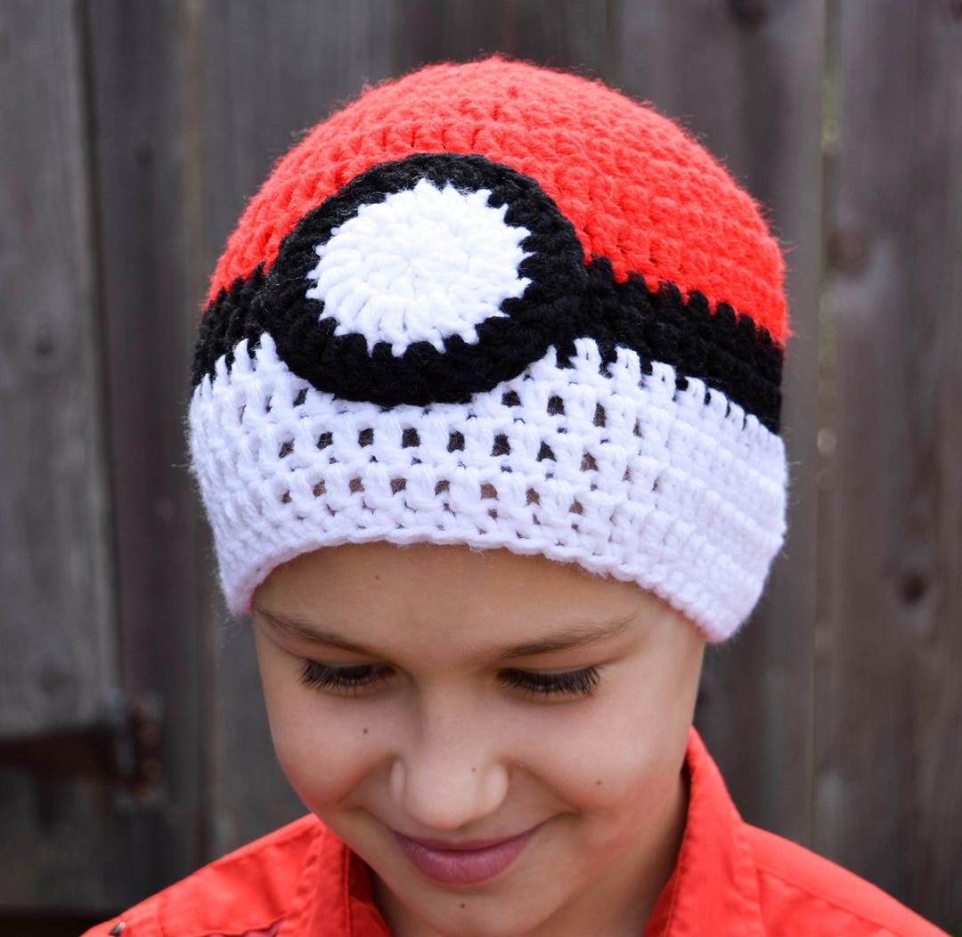 Pokeball Hat-pokemon Go Hat-halloween Hat-pokemon Beanie-pokeball ...