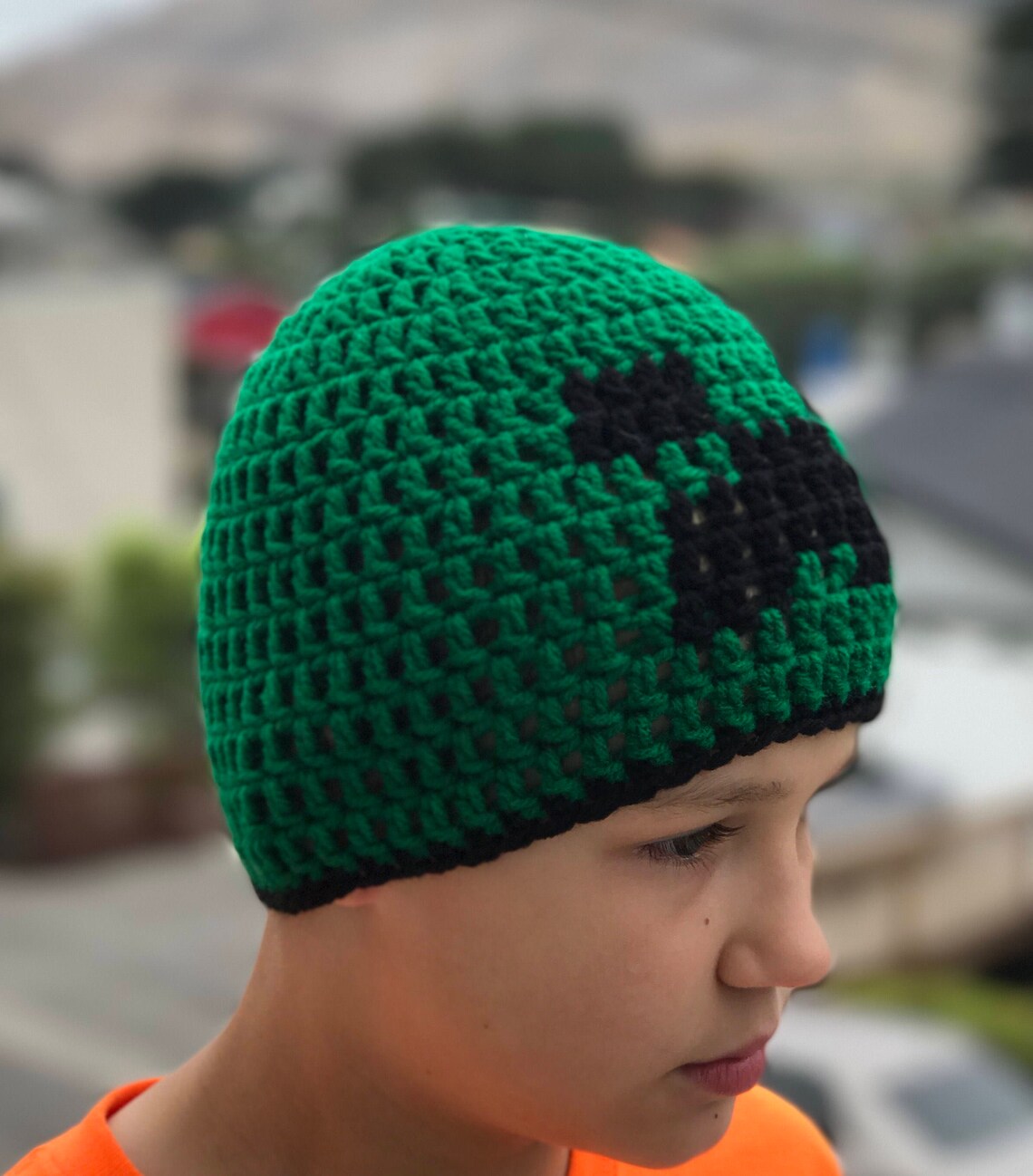 Minecraft Inspired Creeper Hat-halloween Hat-baby Creeper | Etsy