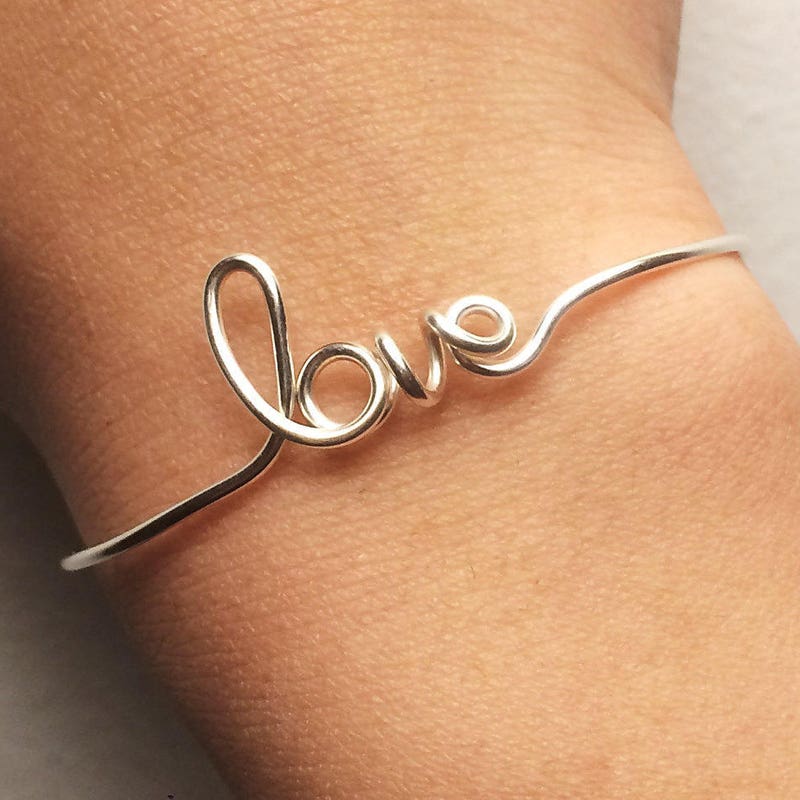 Silver Love Bracelet - Etsy
