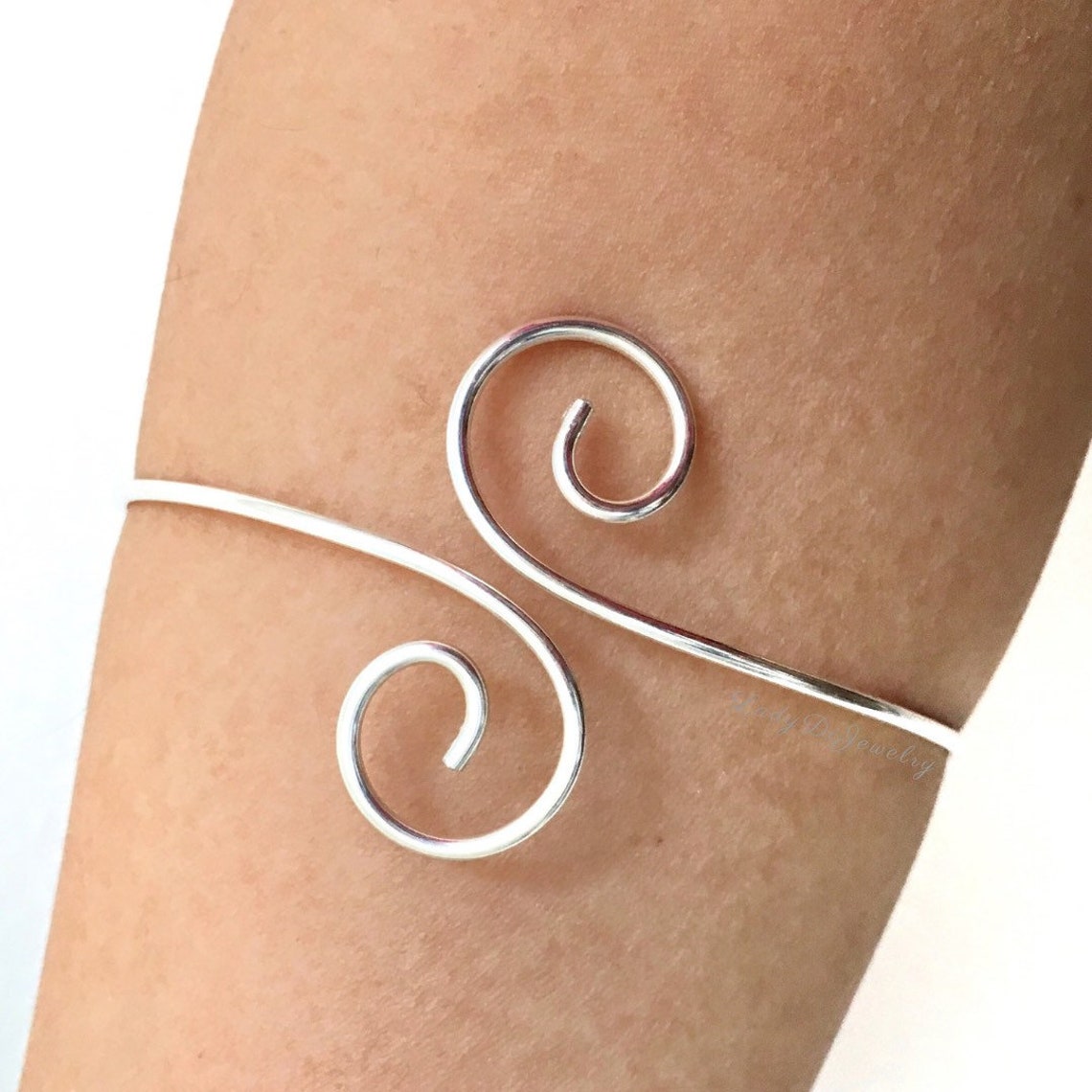 Wave Arm Cuff -wave Armlet -sterling Silver /gold /rose Gold -ocean ...