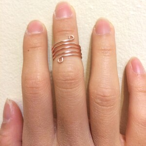 Thumb Ring -coil Ring -14K Gold Fill /rose Gold-filled /sterling Silver ...