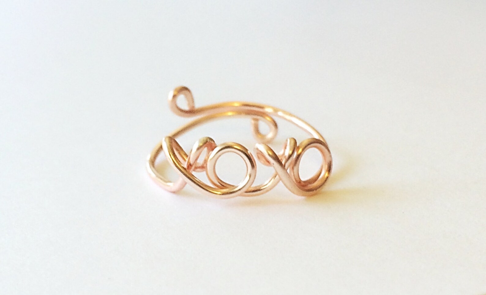 Xoxo Ring 14K Gold /rose Gold-filled /sterling Silver hugs - Etsy