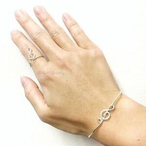 Treble Clef Ring Music Symbol Ring -14K Gold /rose Gold-filled ...