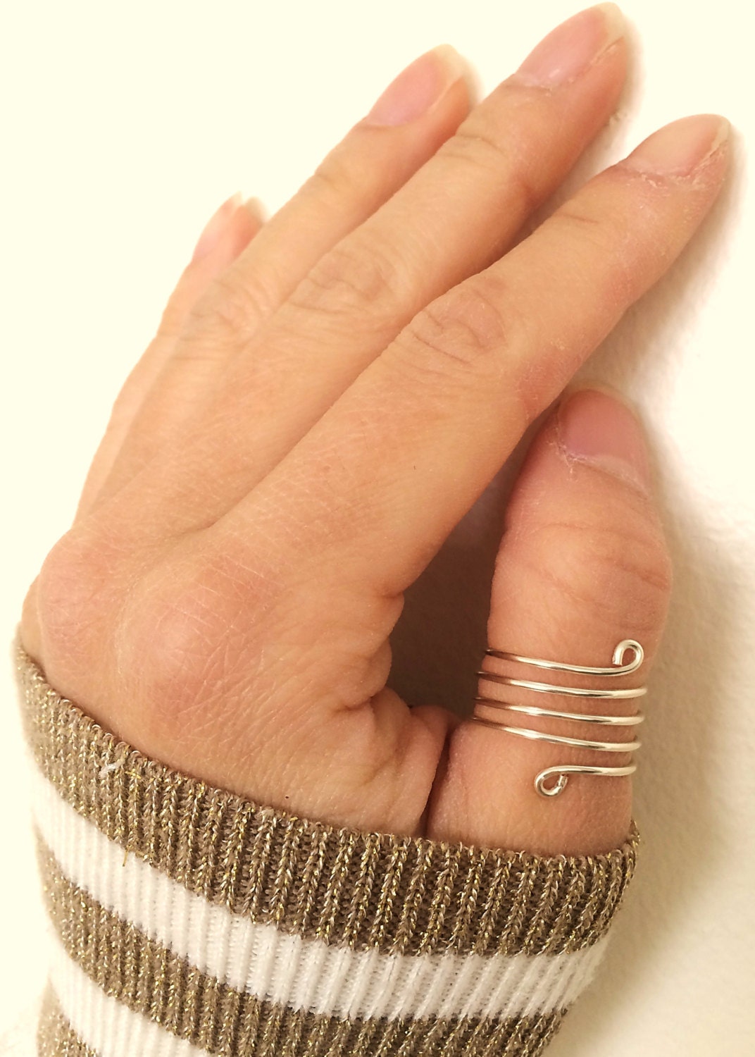 Thumb Ring coil Ring 14K Gold Fill /rose Gold-filled - Etsy