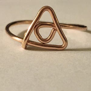 Triforce Ring -legend of Zelda Jewelry -triangle -14K Gold /rose Gold ...