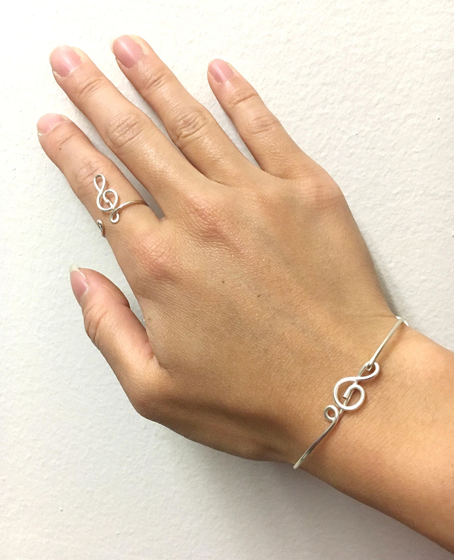 Treble Clef Bracelet -bangle Charms -14K Gold /rose Gold-filled ...
