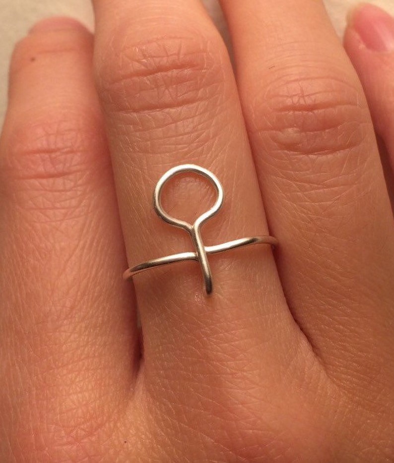 Girl Symbol Ring -gift Venus Symbol -female Sign -women Empowerment ...