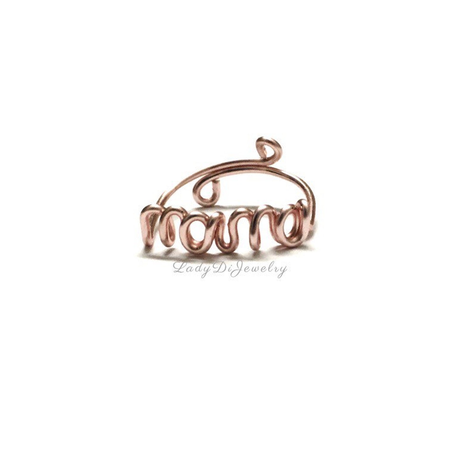 Love Ring script /cursive Love 14K Gold /rose Gold-filled - Etsy