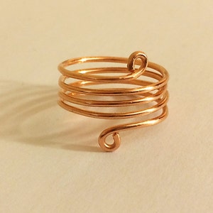Thumb Ring -coil Ring -14K Gold Fill /rose Gold-filled /sterling Silver ...