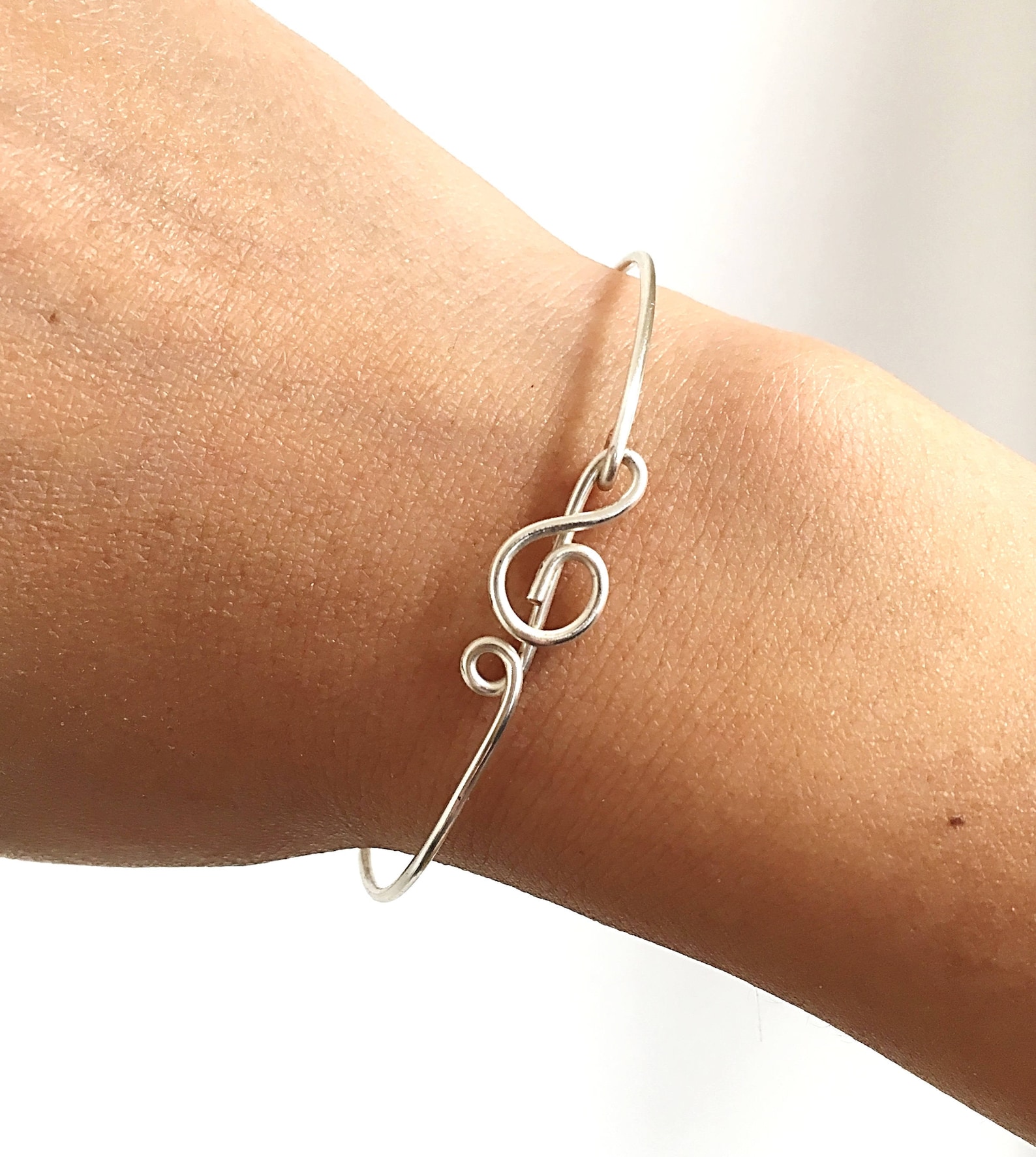 Treble Clef Bracelet -bangle Charms -14K Gold /rose Gold-filled ...