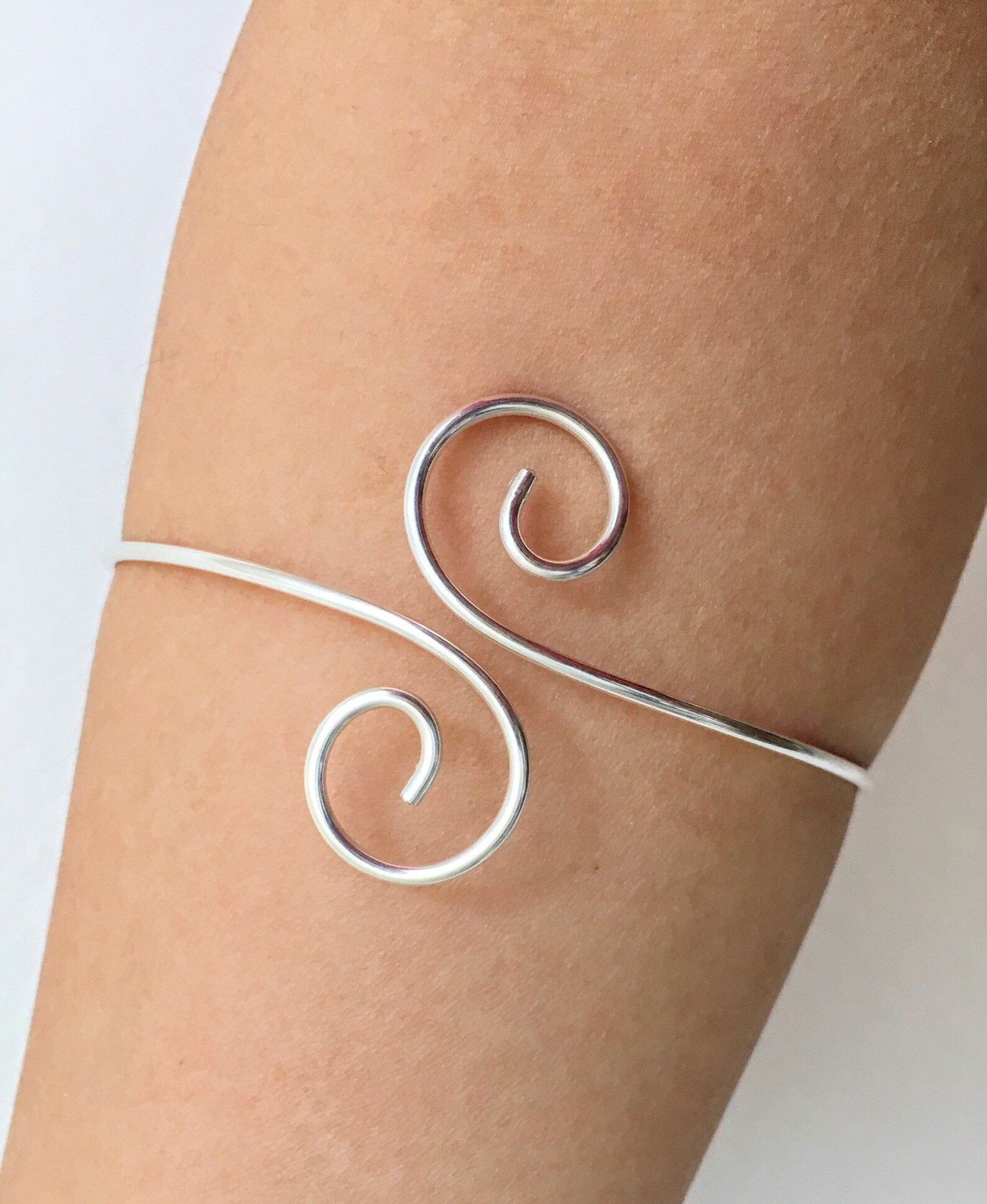 EKG Arm Cuff -ECG Armlet -sterling Silver /gold /rose Gold -heartbeat ...