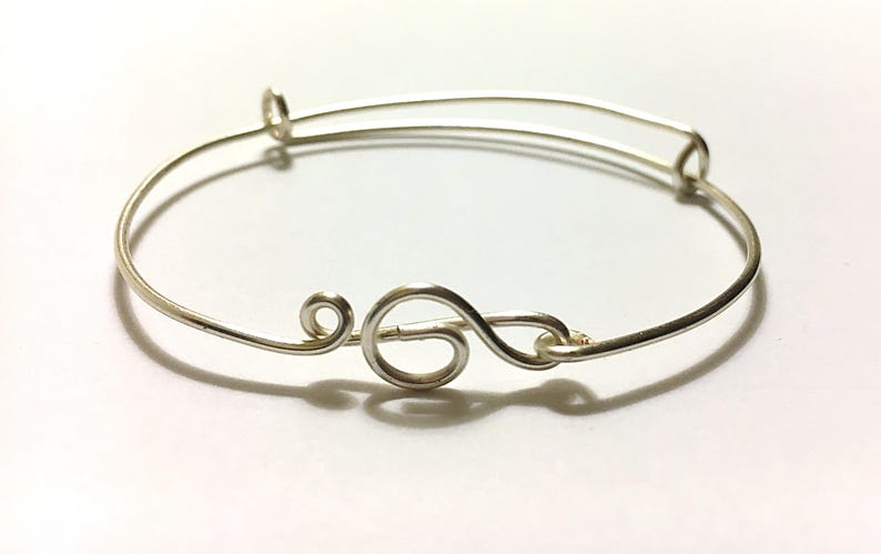 Treble Clef Bracelet -bangle Charms -14K Gold /rose Gold-filled ...