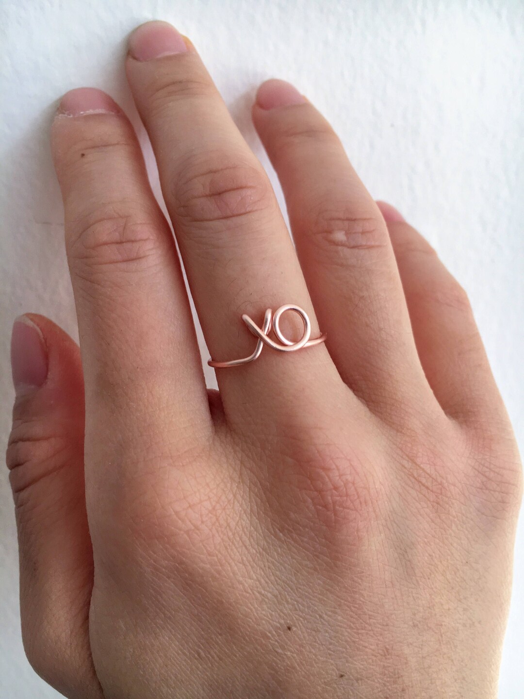 XO Ring - 14K Gold /rose Gold-filled /sterling Silver Wire -hugs and ...