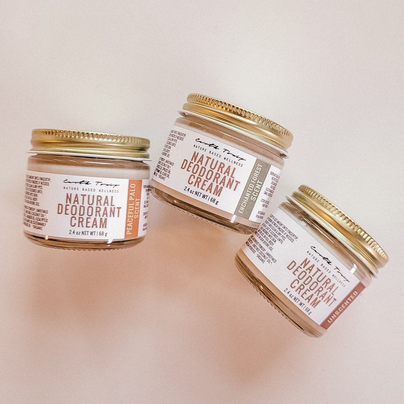 Natural Deodorant Cream – Organic, Vegan, Small Batch - Etsy