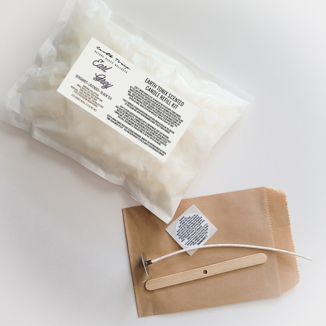 Candle Refill Kit Original Collection Scents A-L 100% Natural Soy non ...