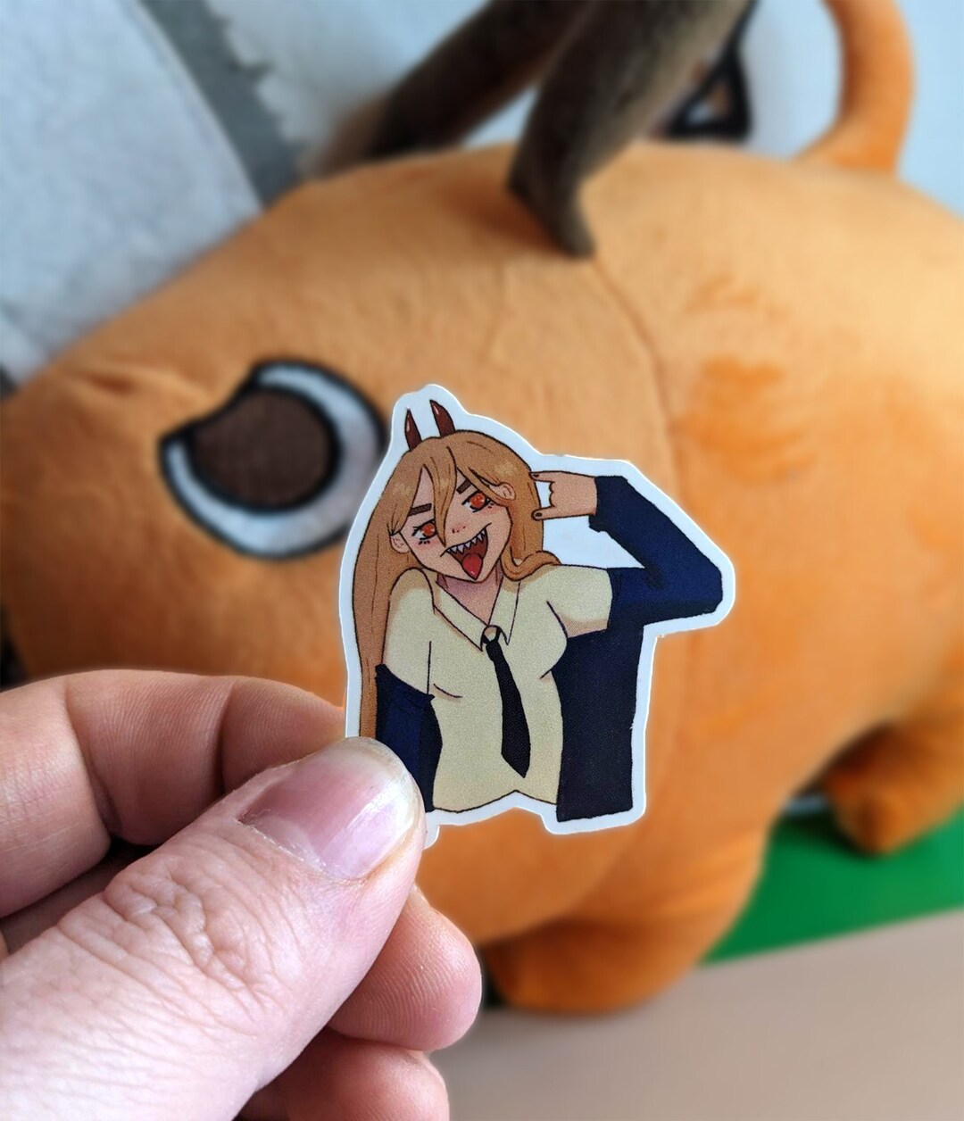 Power Sticker chainsaw Man - Etsy